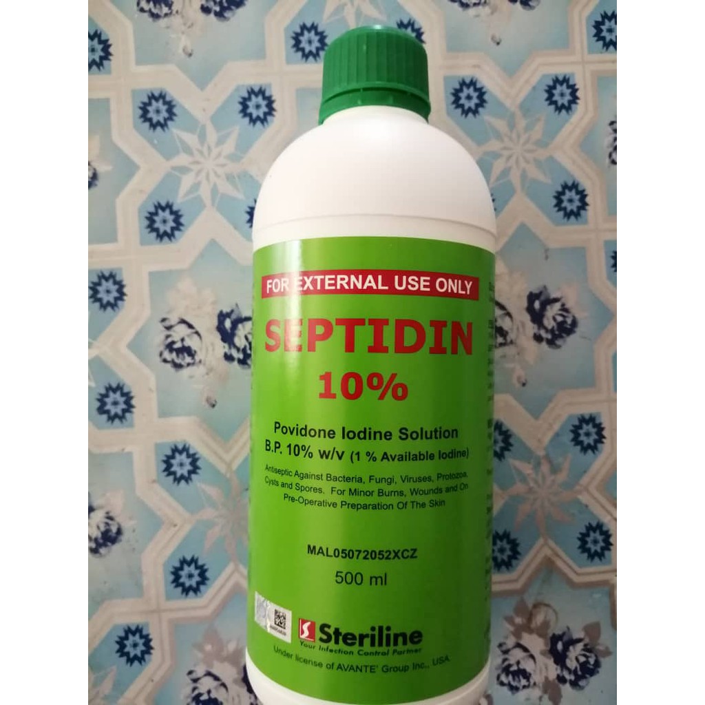 SEPTIDIN 10% (POVIDONE IODINE SOLUTION) | Shopee Malaysia