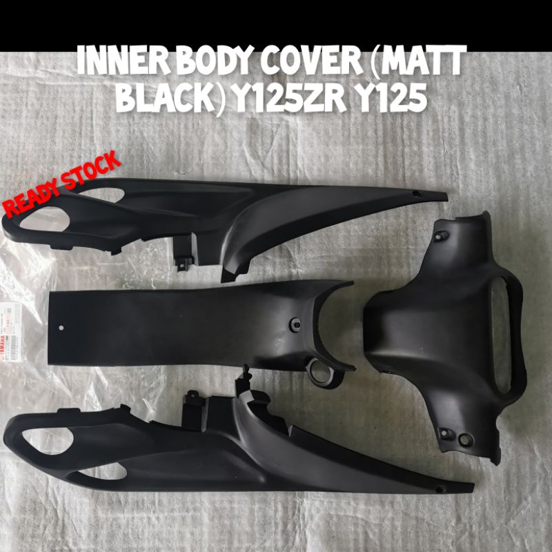 Inner body cover set Y125 Y125ZR matt black 100% Original HLY MALAYSIA ...