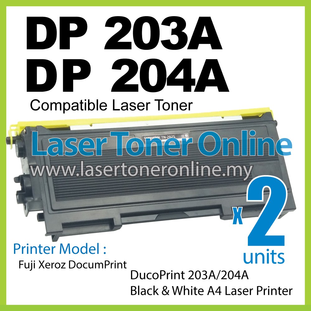 2x Compatible recycle 204 DP203A DP204A CWAA0649 203A 204A Black Laser ...