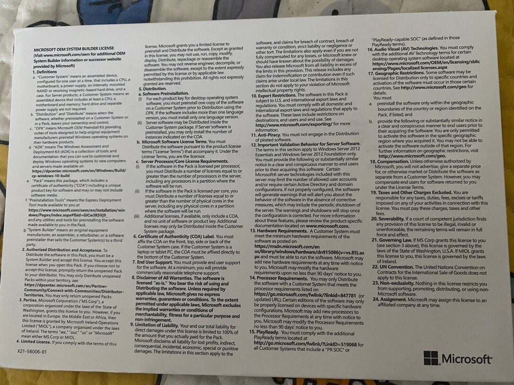 Microsoft Windows 7 Pro Professional 64bit Retail Pack (FQC-08289 ...