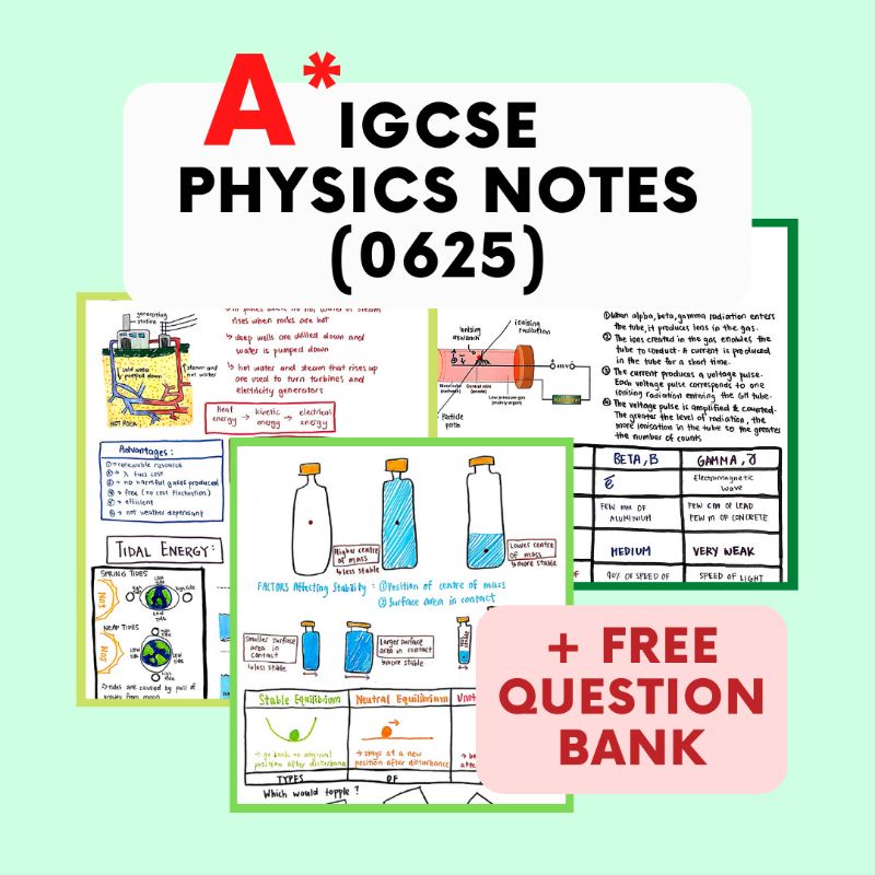 A* IGCSE Notes 0625 Physics Notes Softcopy | Shopee Malaysia