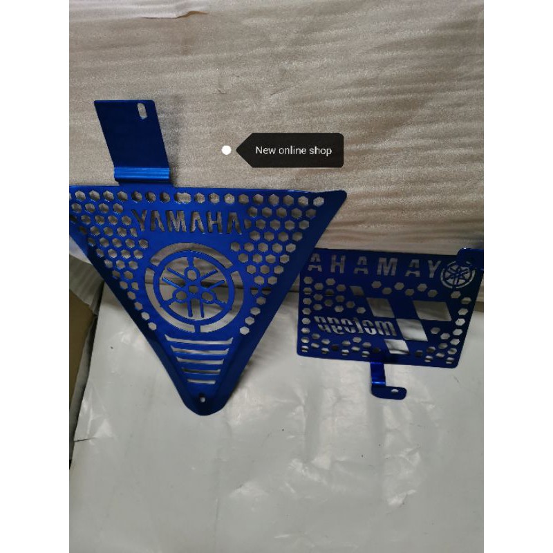 YAMAHA LC135 V1 Engine cover & coolant Cover Alloy( combo set) | Shopee ...