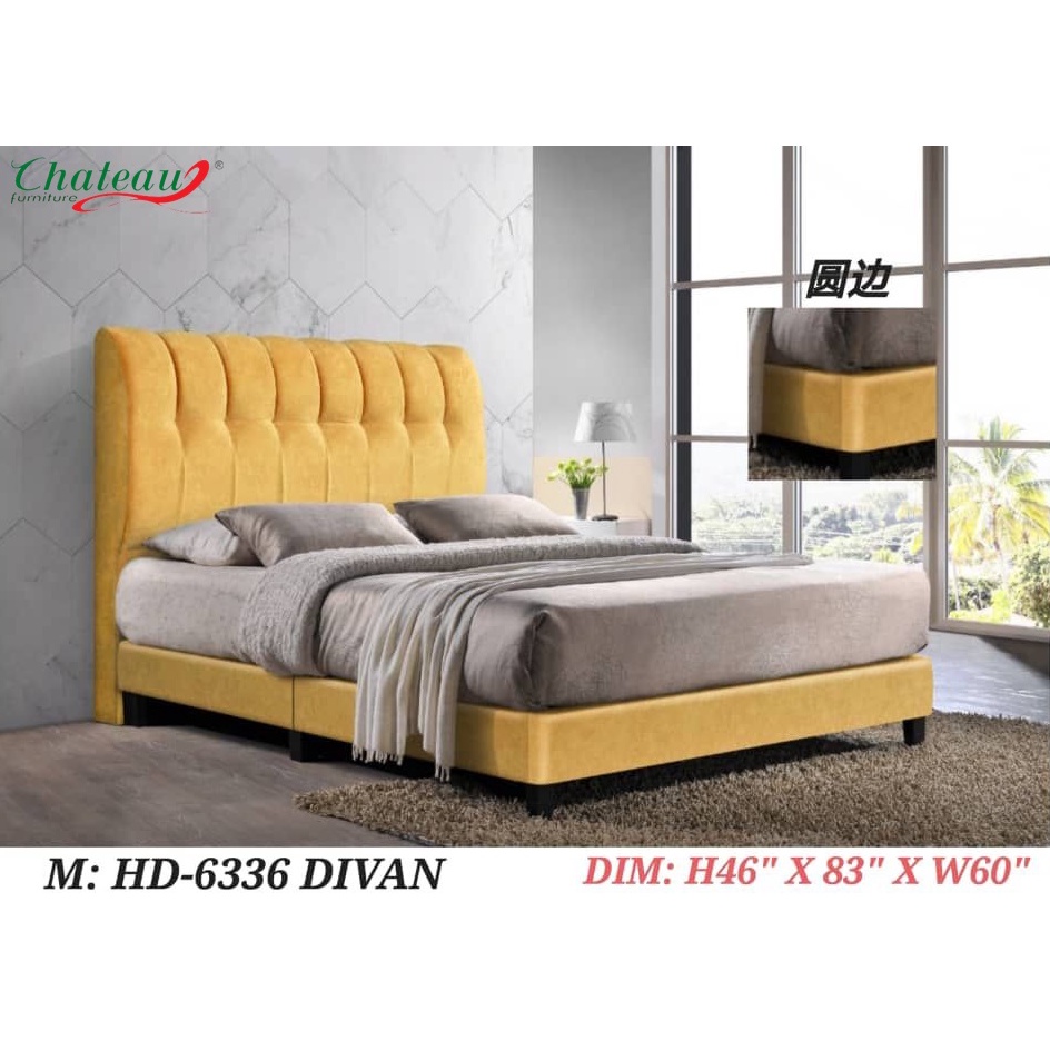 Modern Classic Divan Bed Frame (Queen Size and King Size)/ Katil Divan ...