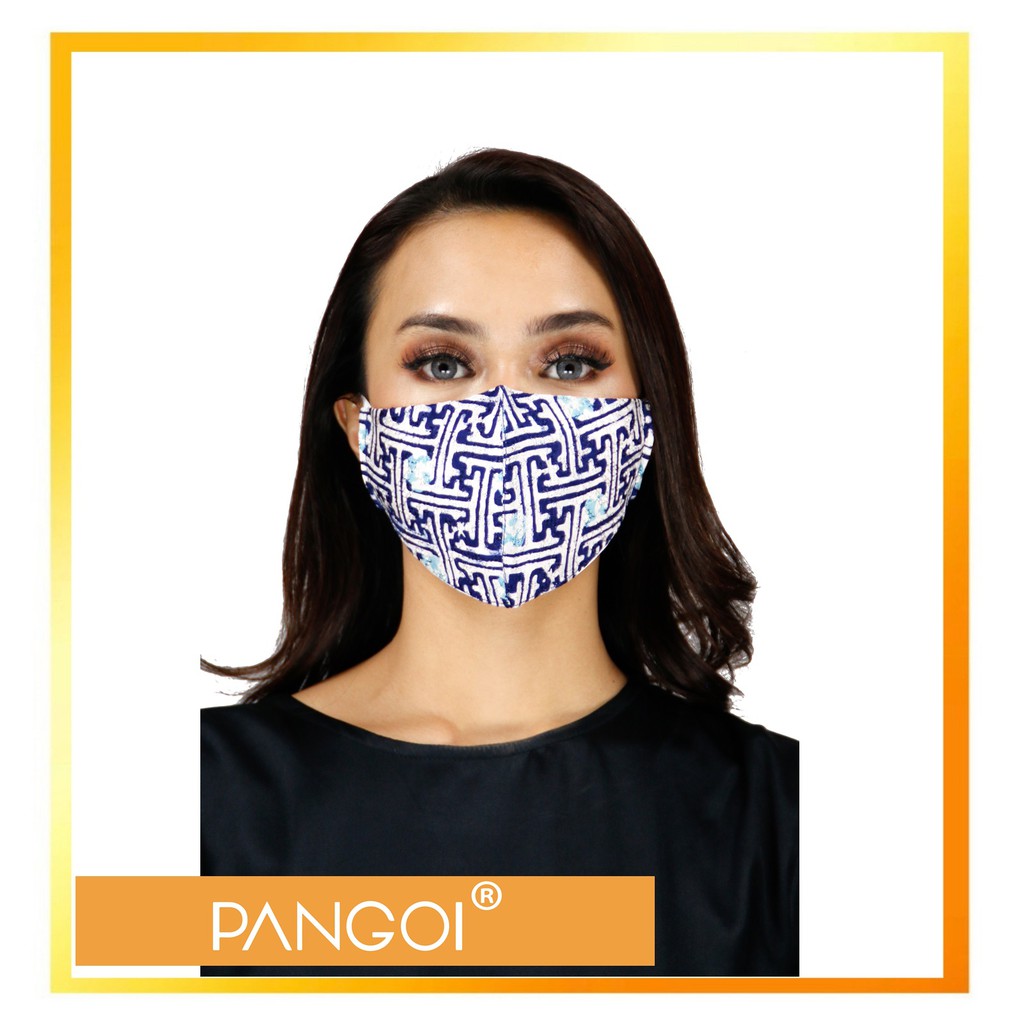 (READY STOCK) PANGOI Fashion Batik Reusable Adult Face Mask Elastic Ear ...
