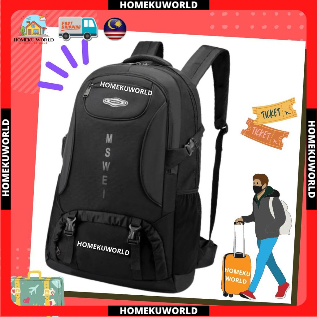 50L 65L 85 Travel Hiking Camping Outdoor Holiday Backpack Sports Rucksack Duffel Bag Khemah Beg ...