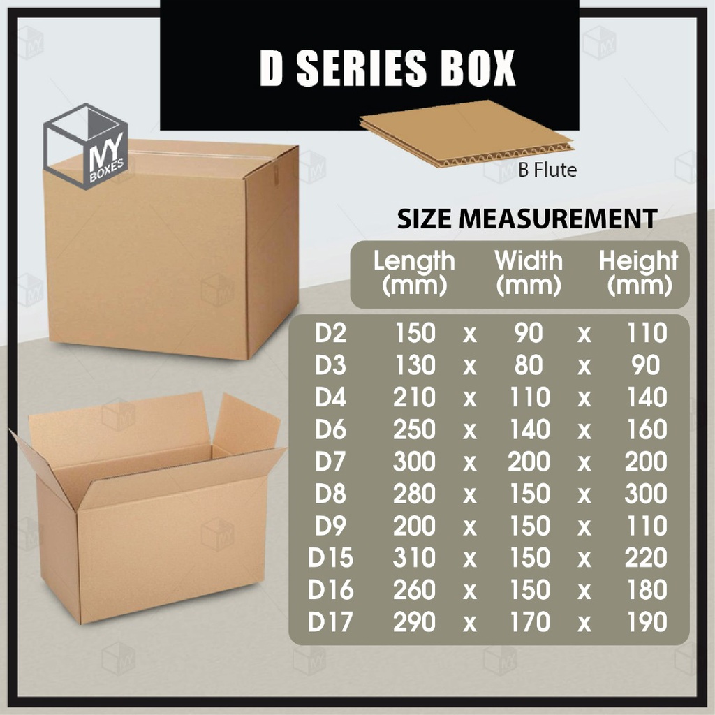 Packaging Box Carton Box Packing Box Paper Boxes Kotak - D Series Box ...