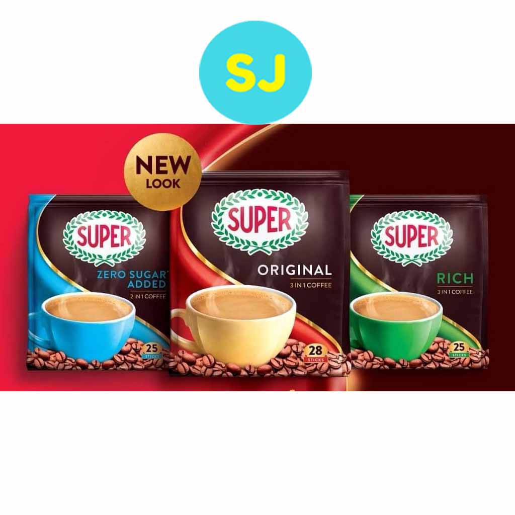 Super Regular Coffee 3in1 (Original / Zero Sugar / Rich) New Packaging ...