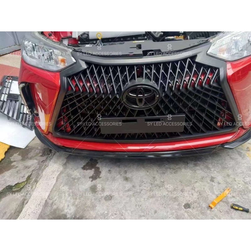 TOYOTA VIOS YARIS 2020 2021 2022 FRONT GRILL BLACK LEXUS STYLE THAILAND ...