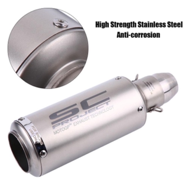 SC Project UNIVERSAL Muffler Box Exhaust 36mm to 51mm R15 MT15 R25 MT25 ...