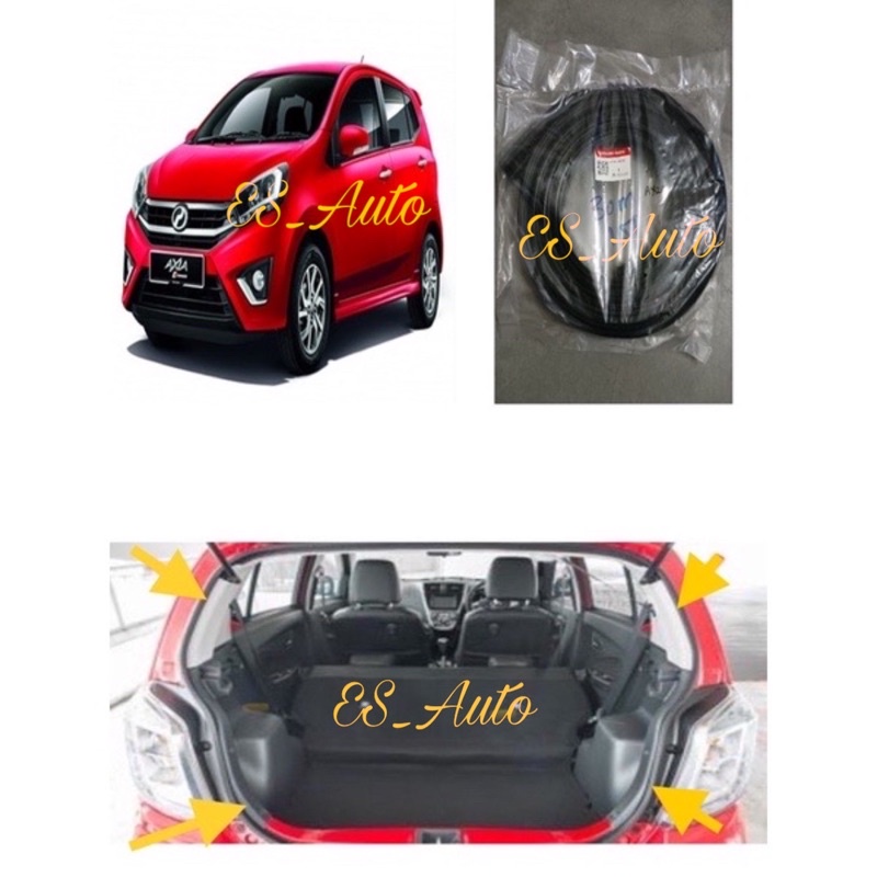 *PERODUA AXIA REAR BONNET BOOT RUBBER/ BELAKANG BONET GETAH/ TRUNK LID ...