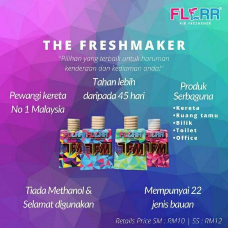 FLEUR FLEER FLERR CAR PERFUME air freshener dexandra proton perodua ...
