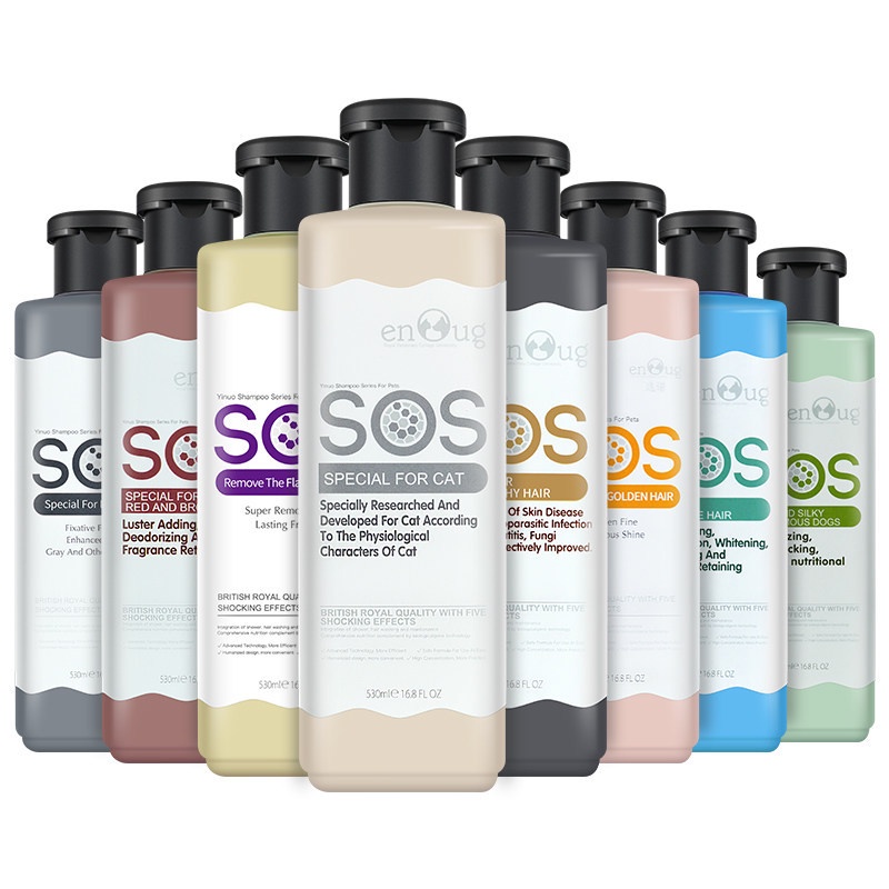 Enoug SOS Pet Dog Cat Shampoo 530ml Anti bacteria Pet Grooming Shampoo ...