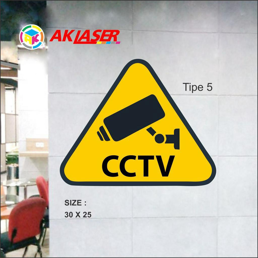 Acrylic Sign CCTV Type 5 Acrylic Signage Sticker Signboard | Shopee ...