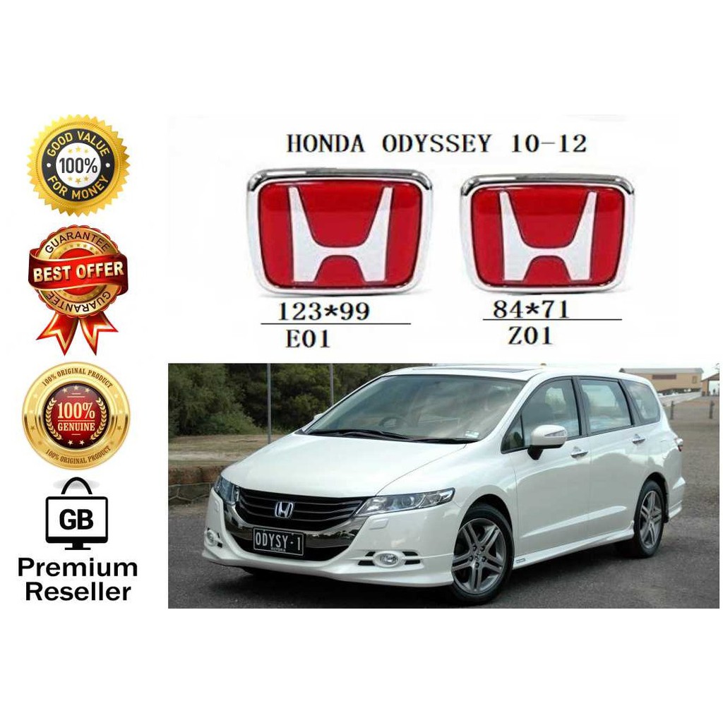 GB-Store [ORIGINAL] HONDA ODYSSEY LOGO 2010-2012 FRONT&BACK LOGO/EMBLEM ...