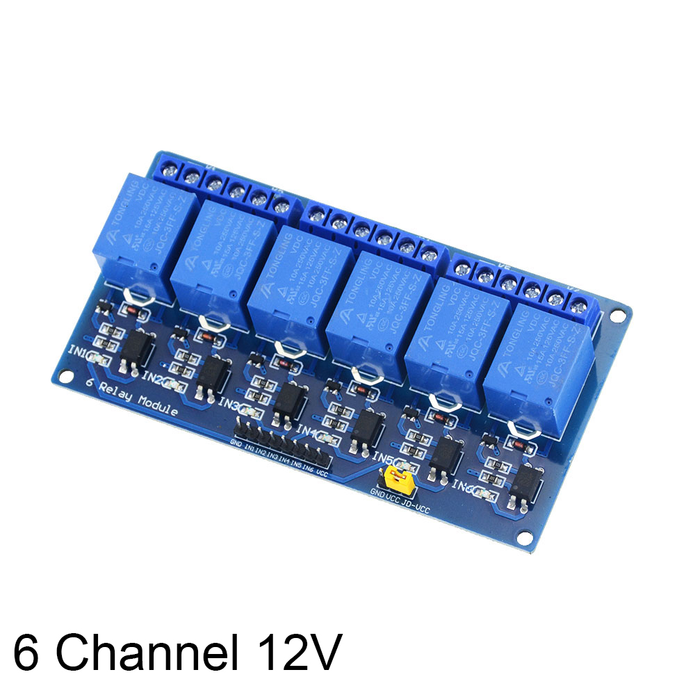 6 8 Channel Relay Module DC5V 12V 24V With Optocoupler Relay Output 6 8 ...
