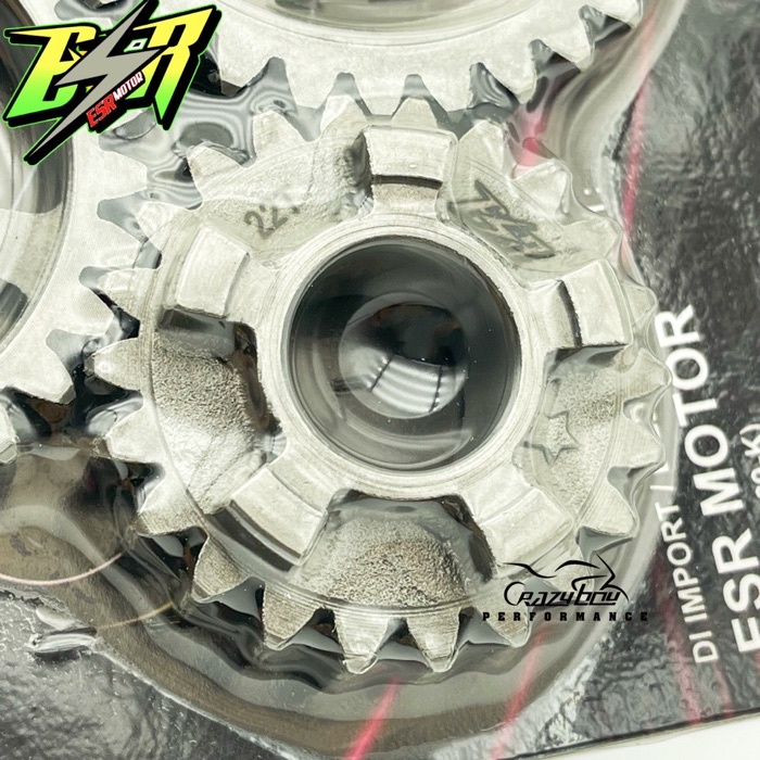 ESR MOTOR 100% ORIGINAL RACING GEAR BOX Y15ZR/LC135 5S/FZ150/W125/WAVE 125 1ST,2ND,5TH (R-32T ...