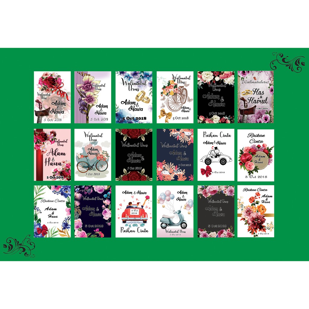 KAD KAHWIN SIZE POSKAD 1000pcs | Shopee Malaysia