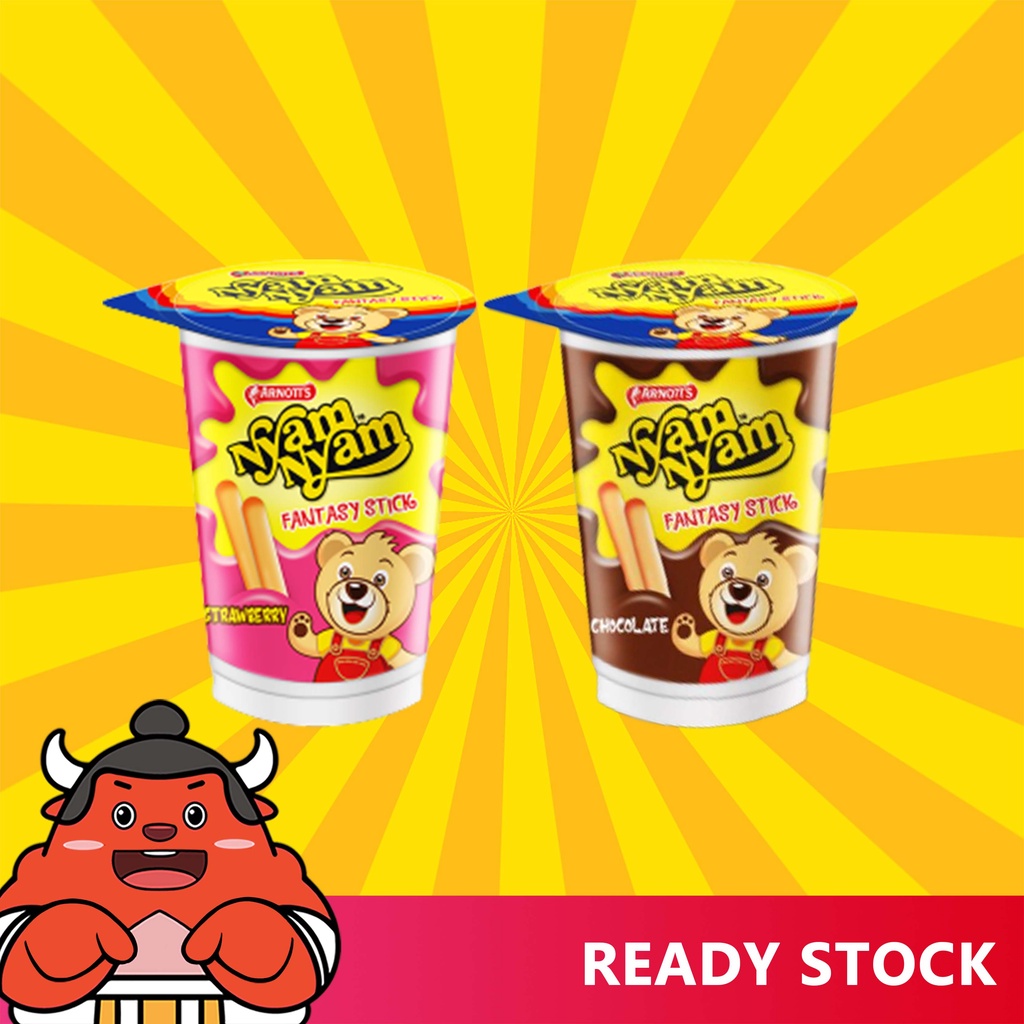 Arnott's Nyam Nyam Fantasy Stick Chocolate/Strawberry Flavor 25g Arnott ... Arnott's Nyam Nyam Fantasy Stick Chocolate/Strawberry Flavor 25g Arnott ...