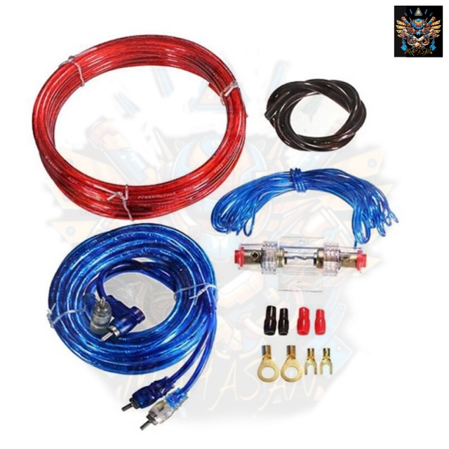 1SET WAYAR POWER AMP DARI BATERI KERETA/FIUS /Cable Amplifier Amp Audio ...
