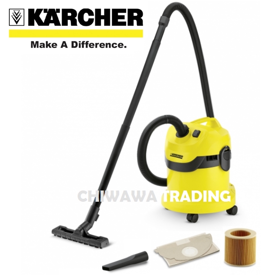 KARCHER WD2 12L 1000W Wet & Dry Auto Car Vacuum Cleaner Dust Collector ...