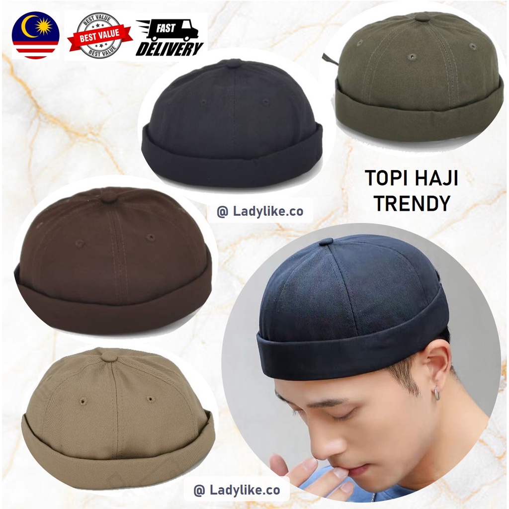 Hat Topi Kopiah Waterproof Songkok Roll Hat Sailor Cap Abdul Somad ...