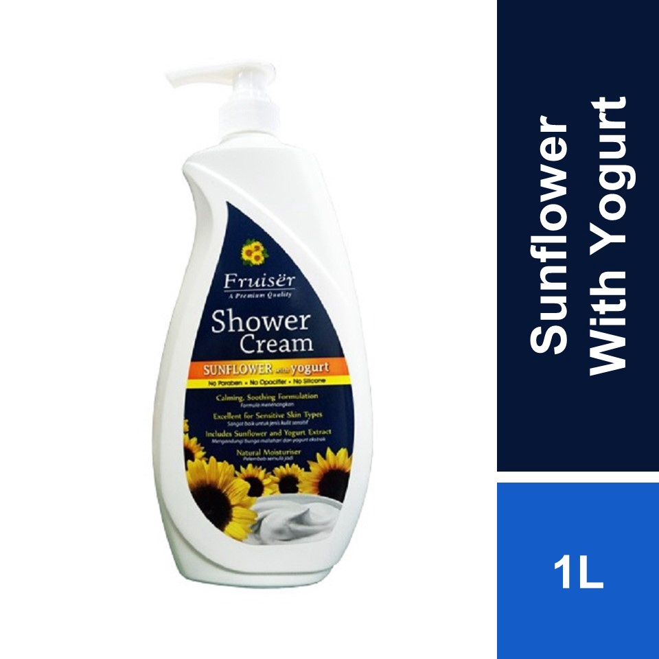 Fruiser Shower Cream - Sunflower with Yogurt 1L | Shopee Malaysia