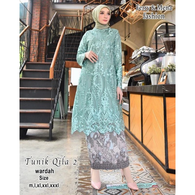 2nd Brocade Tunic Kebaya Suit/Ld130 Jumbo Tunic Kebaya/Big Size Tunic ...