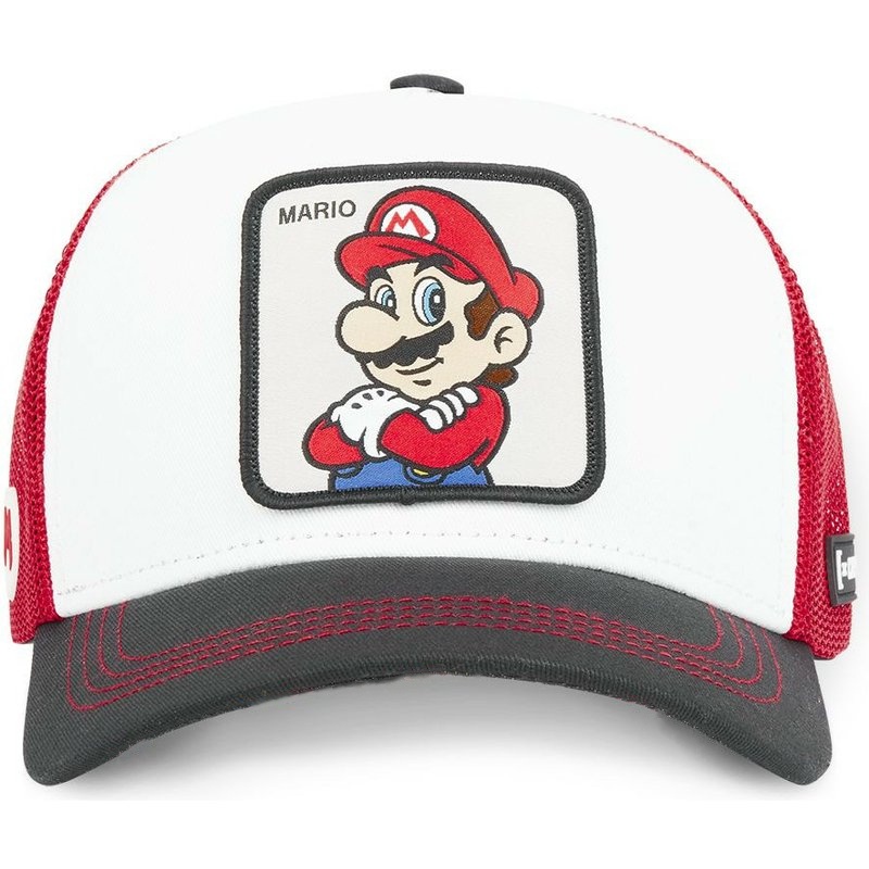 Spot cartoon character labeling Super Mary shade baseball mesh cap men ...