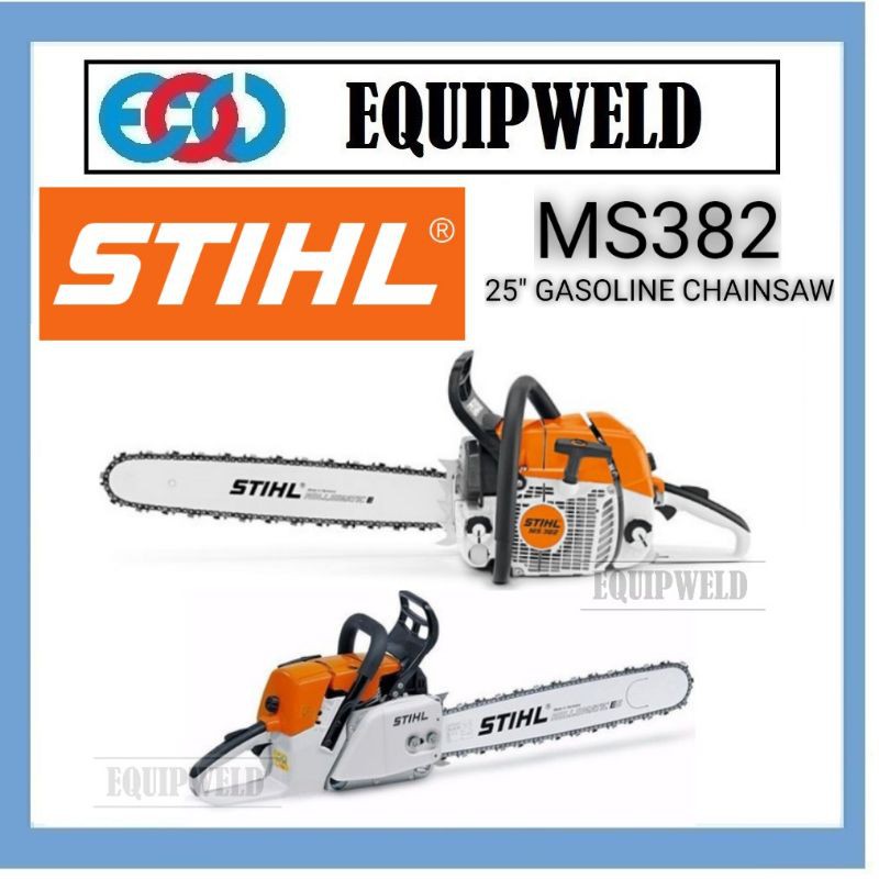 STIHL MS382 25" GASOLINE CHAINSAW 625MM (ORIGINAL) PETROL 2T 2 STROKE CHAIN SAW | Shopee Malaysia