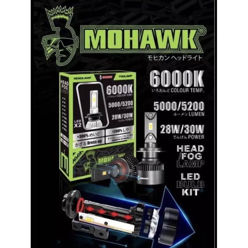 Mohawk Super LED（4300k/6000k） | Shopee Malaysia