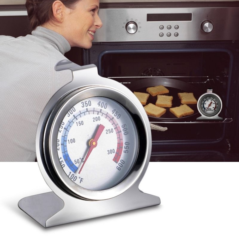 WANTLAB STAINLESS STEEL ANALOG STAND UP DIAL OVEN THERMOMETER FOOD MEAT ...