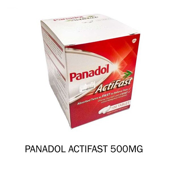 Panadol Actifast 10 Tablets / Strip Headache, Paracetamol, Fever ...