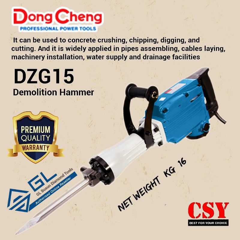 DONG CHENG DZG15 Demolition Hammer / Jack Hammer Besar | Shopee Malaysia