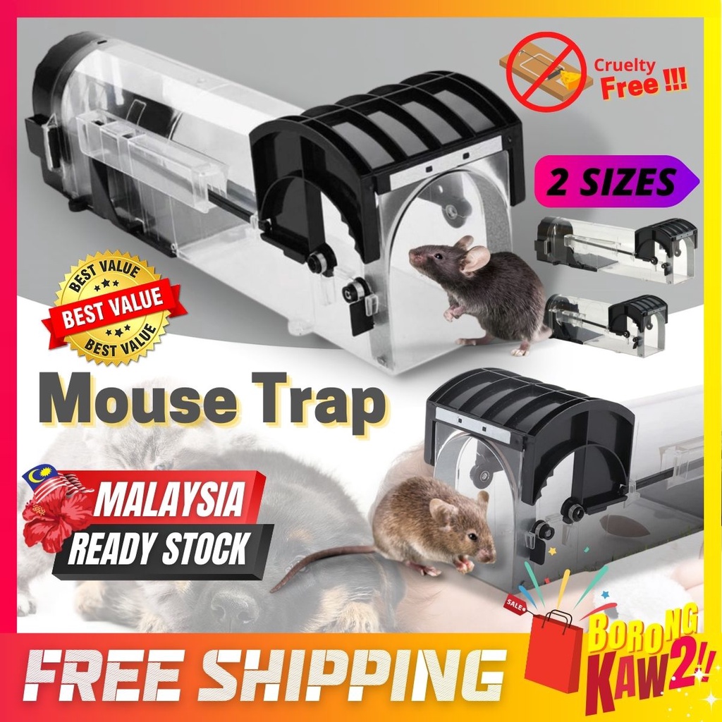 BKK Mouse Trap Mouse Trap Cage Rat Trap Mice Trap Safe Home Garden Trap ...