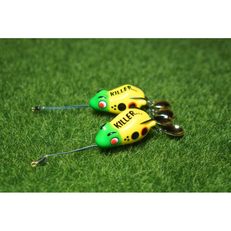Lure Killer Soft-frog With Kevlar Single Blade @ Double Blade( Yellow ...