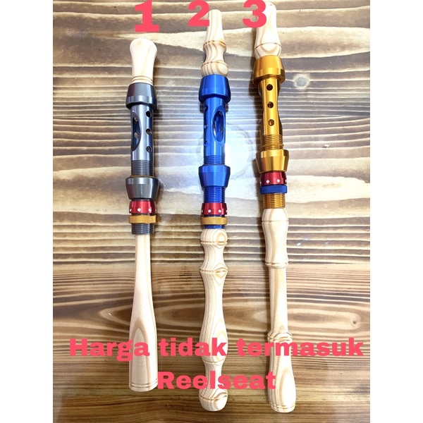 KAYU Fishing HANDLE DUTCH TEAK WOOD SHRIMP ROD WITHOUT SALAI | Shopee ...