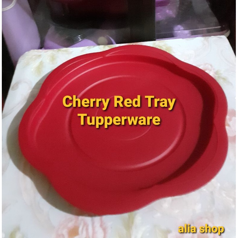 Cherry Red Tray Tupperware | Shopee Malaysia