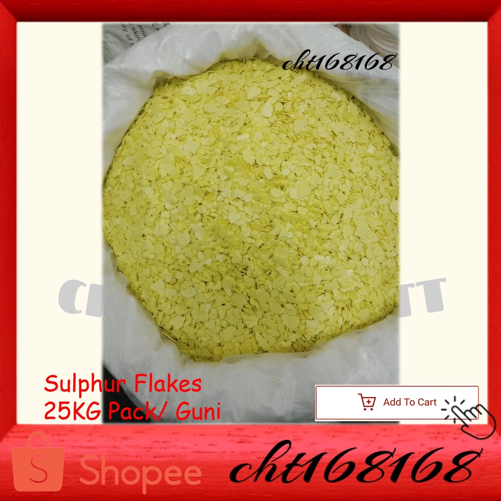 Sulphur Flakes Snake Repellent 25KG / Guni Sulfur Belerang Penghalau ...