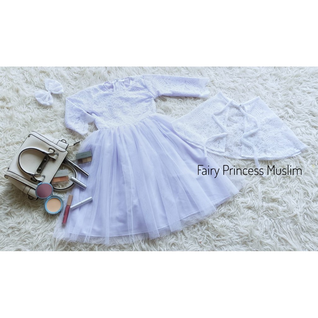 Muslim Children Dress Fairy Dress 6-7 Years Old White | DRESS FAIRY ...