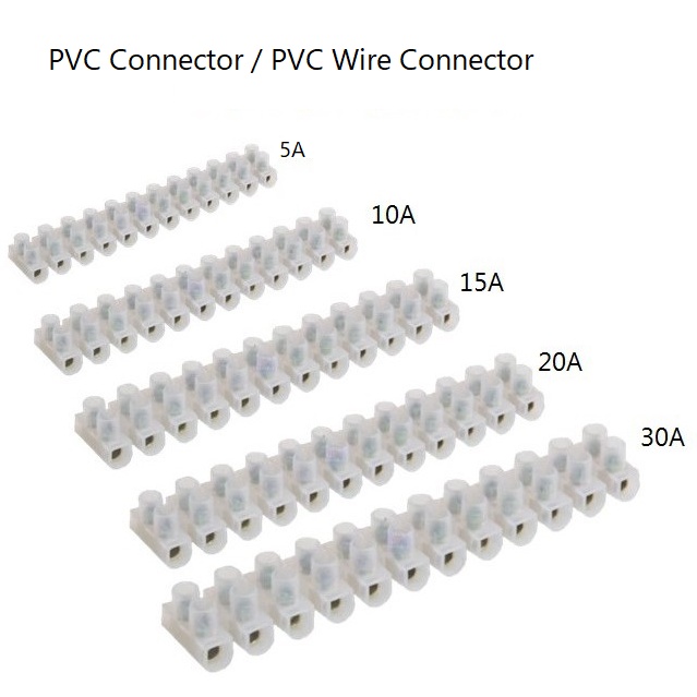 (1PC) PVC Connector / Wire Connector / PVC Terminal Block / 5A, 10A ...