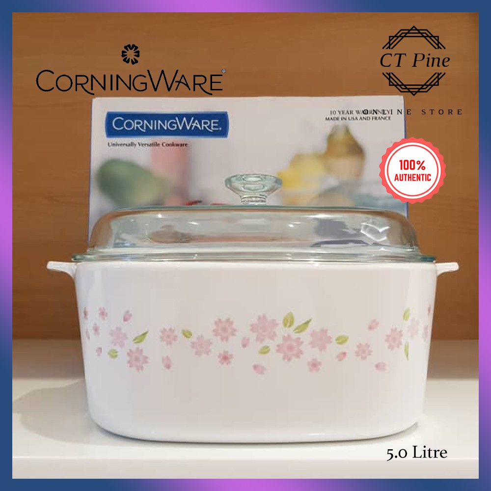 CorningWare 5L Square Casserole Set [SAKURA SR] /// Classic Classy ...