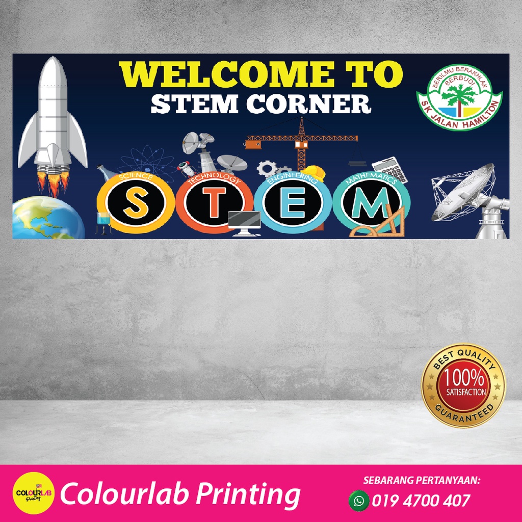 Banner STEM Corner sekolah | Shopee Malaysia