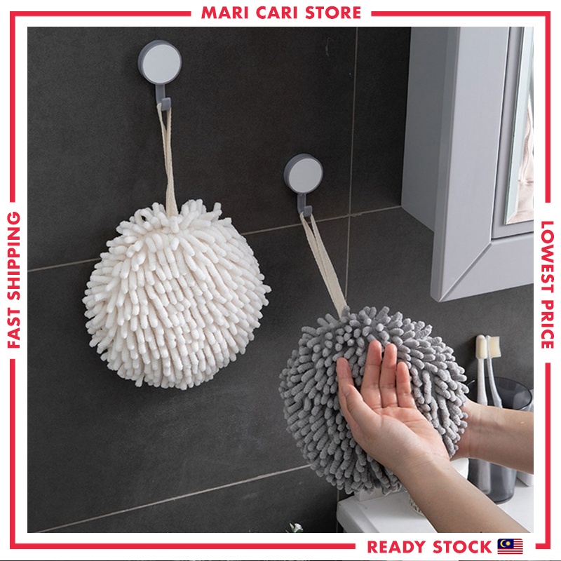 Hand Towel Ball Tuala Tangan Wall Hanging Hand Towel Sapu Tangan Rag ...