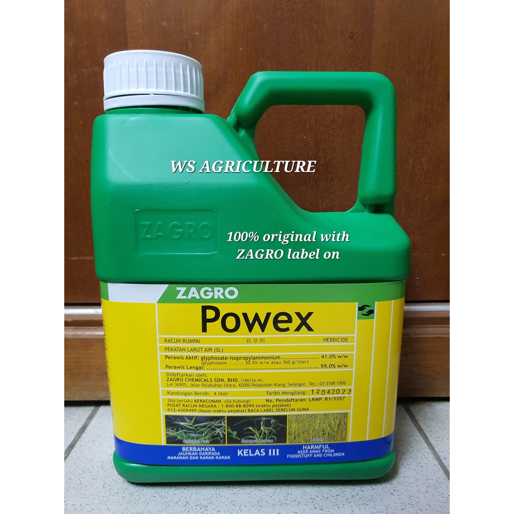 Original Zagro Powex Glyphosate 41%, Racun Lalang, Herbicide, 杀草剂 ...