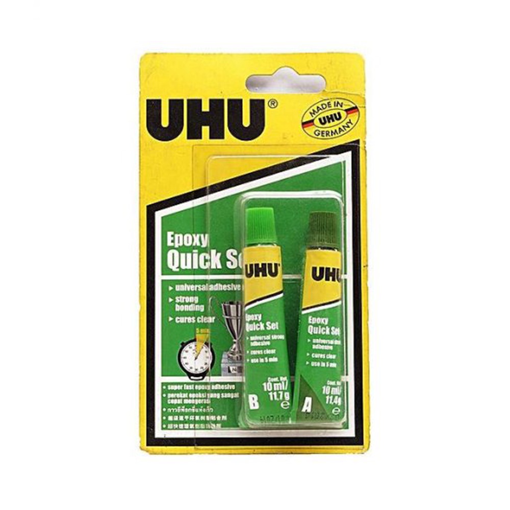 UHU Epoxy Quick Set Glue 2 x 10ml | Shopee Malaysia