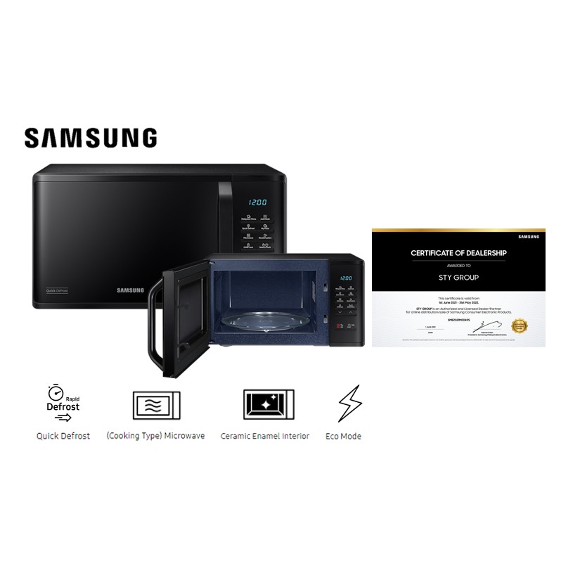 SAMSUNG MS23K3513AK MICROWAVE OVEN | Shopee Malaysia