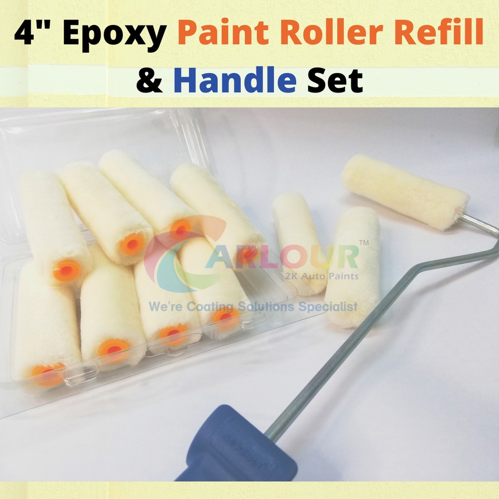 4 inch Epoxy Roller Brush Refill for Solvent Base Epoxy PU Floor ...