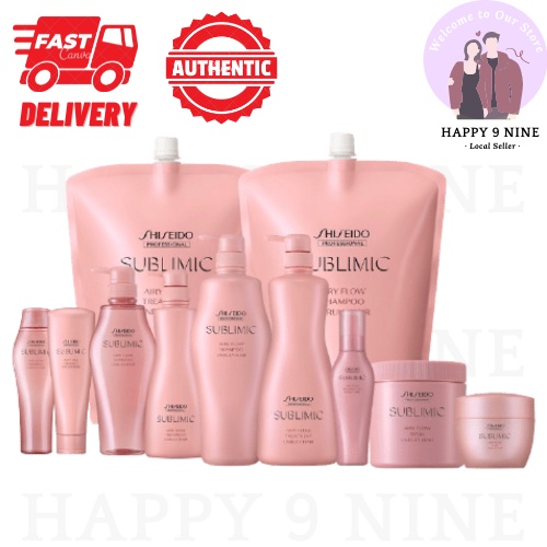 Shiseido Sublimic AIRY FLOW Shampoo / Treatment / Mask / Refining Fluid ( SMC ) | Shopee Malaysia