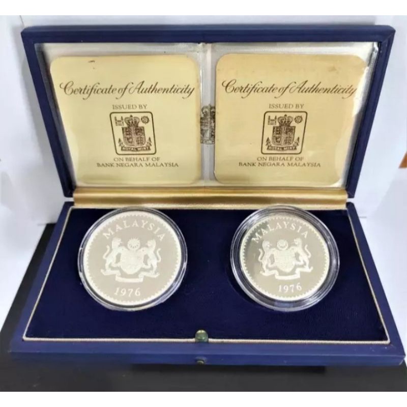 Malaysia 1976 Wildlife Conservation Commemorative Proof Silver Coin ...