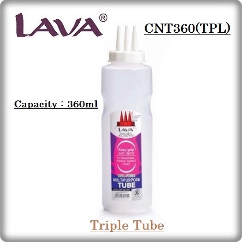 Lava 180ml 360ml Squeeze Bottle Condiment Dispenser /Acuan Botol Roti ...